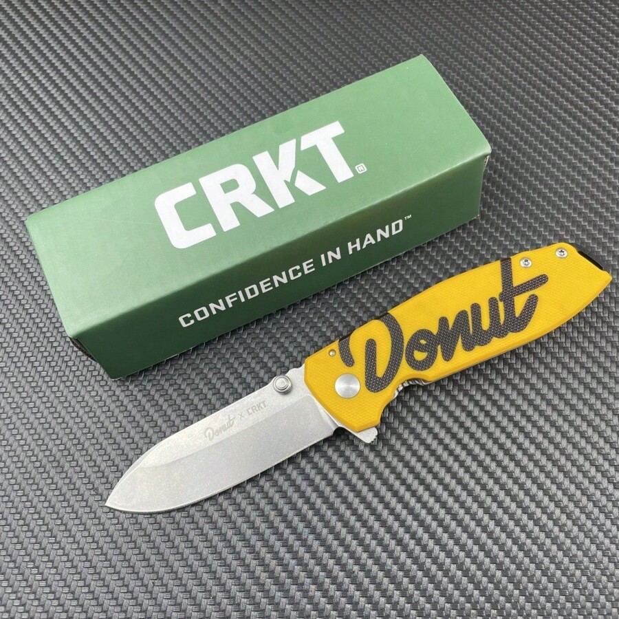 Navaja plegable Donut X Tactical con hoja de acero D2, mango de G10 ...