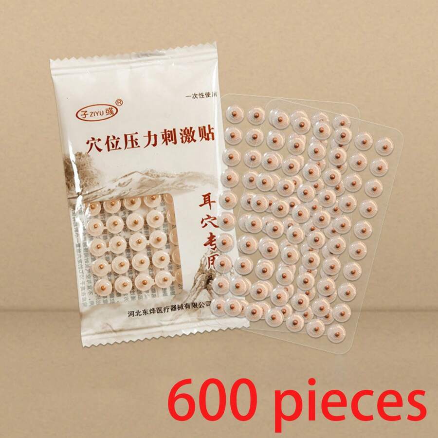 600pcs Ear Acupuncture Stickers, Pressure Point Massaging Stickers, Ear ...