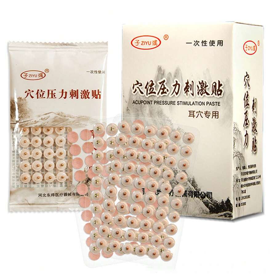 600pcs Ear Acupuncture Stickers, Pressure Point Massaging Stickers, Ear ...