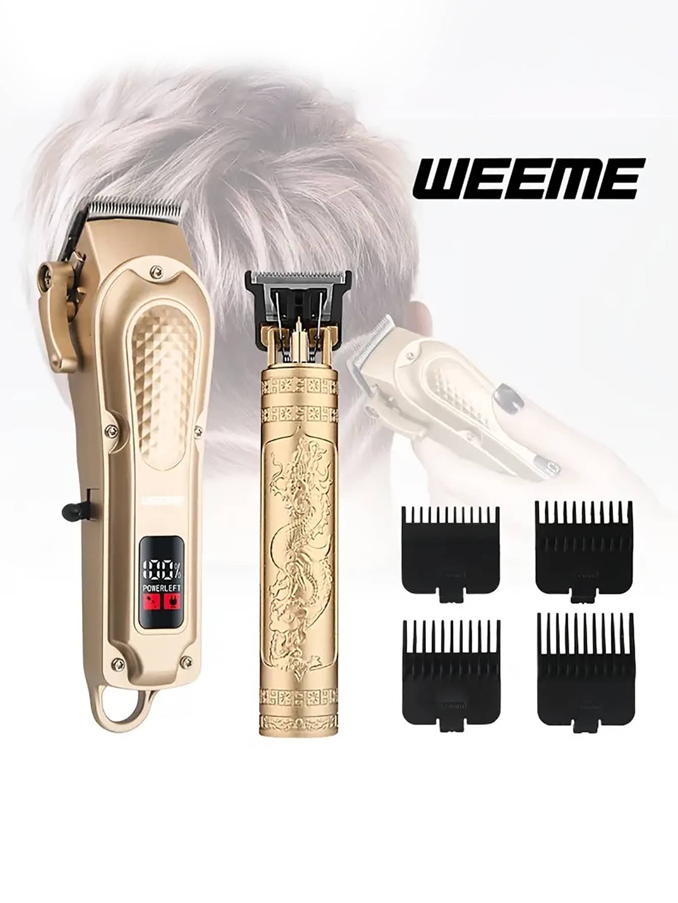 1pc WEEME Professional Wireless Hair Clipper, Suitable For Men, USB ...