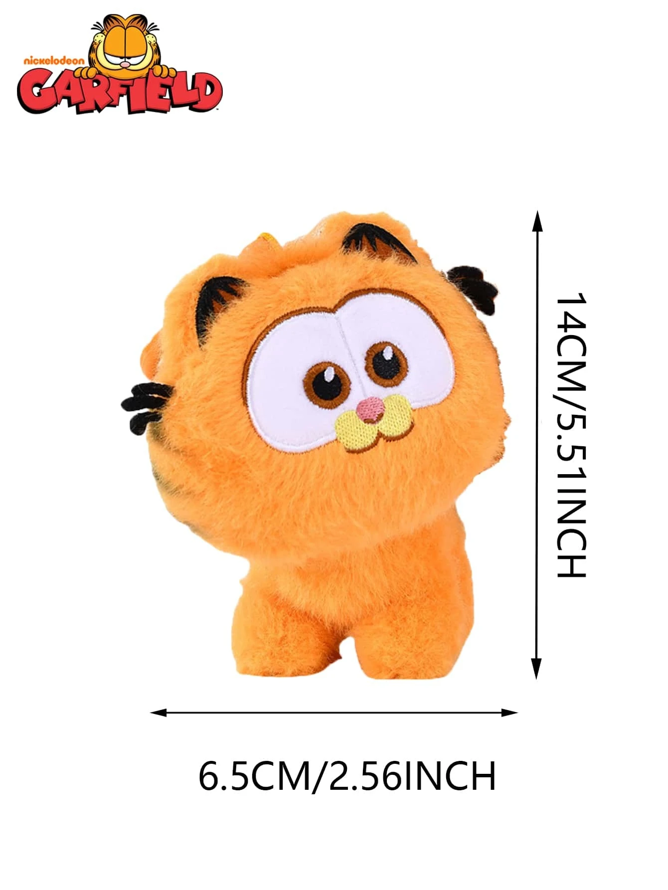 Nickelodeon Garfield Plush Keychain Nickelodeon Officially Licensed ...