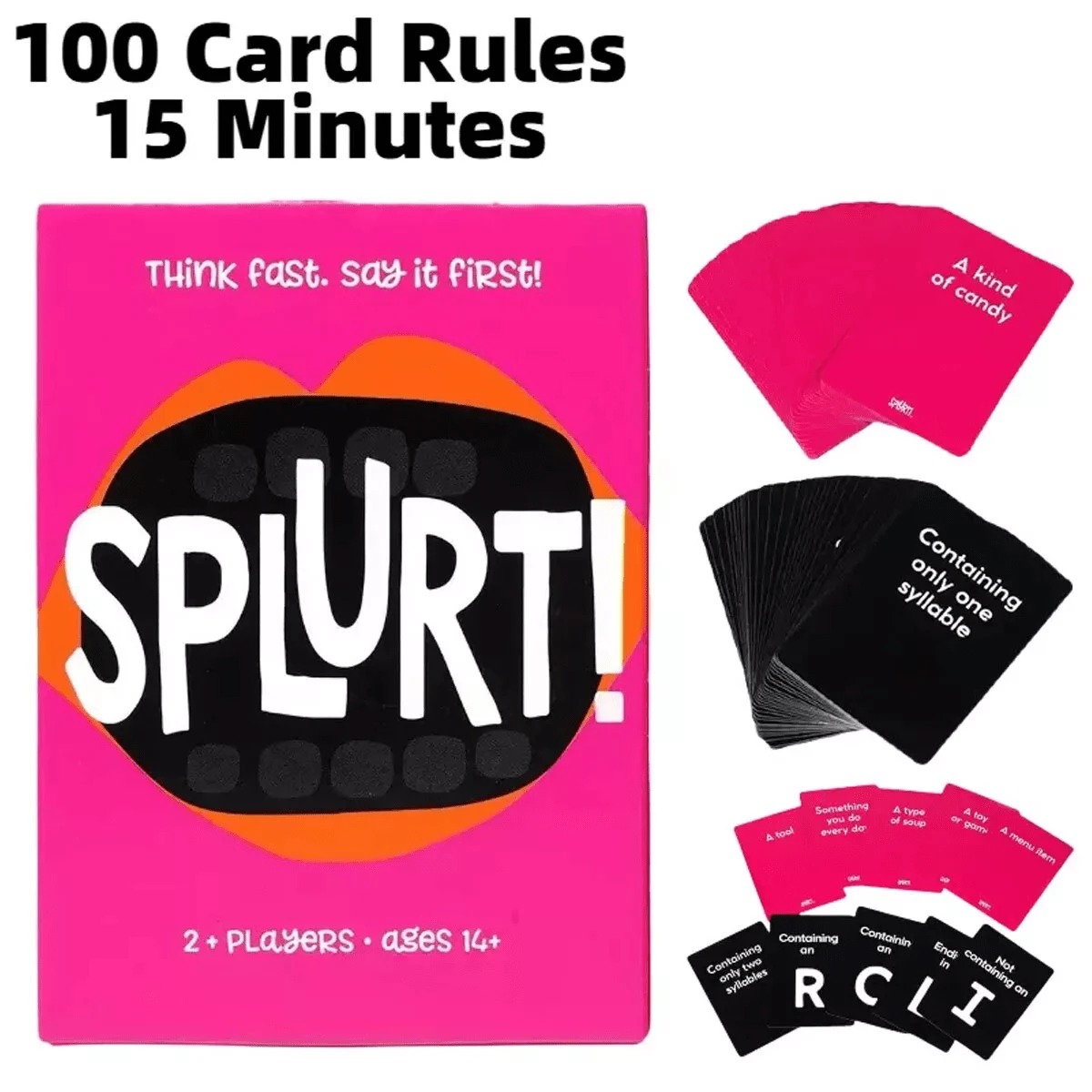 NetHong Splurt Gamewright The Think Fast, Say It Fast Card Game 2 ...