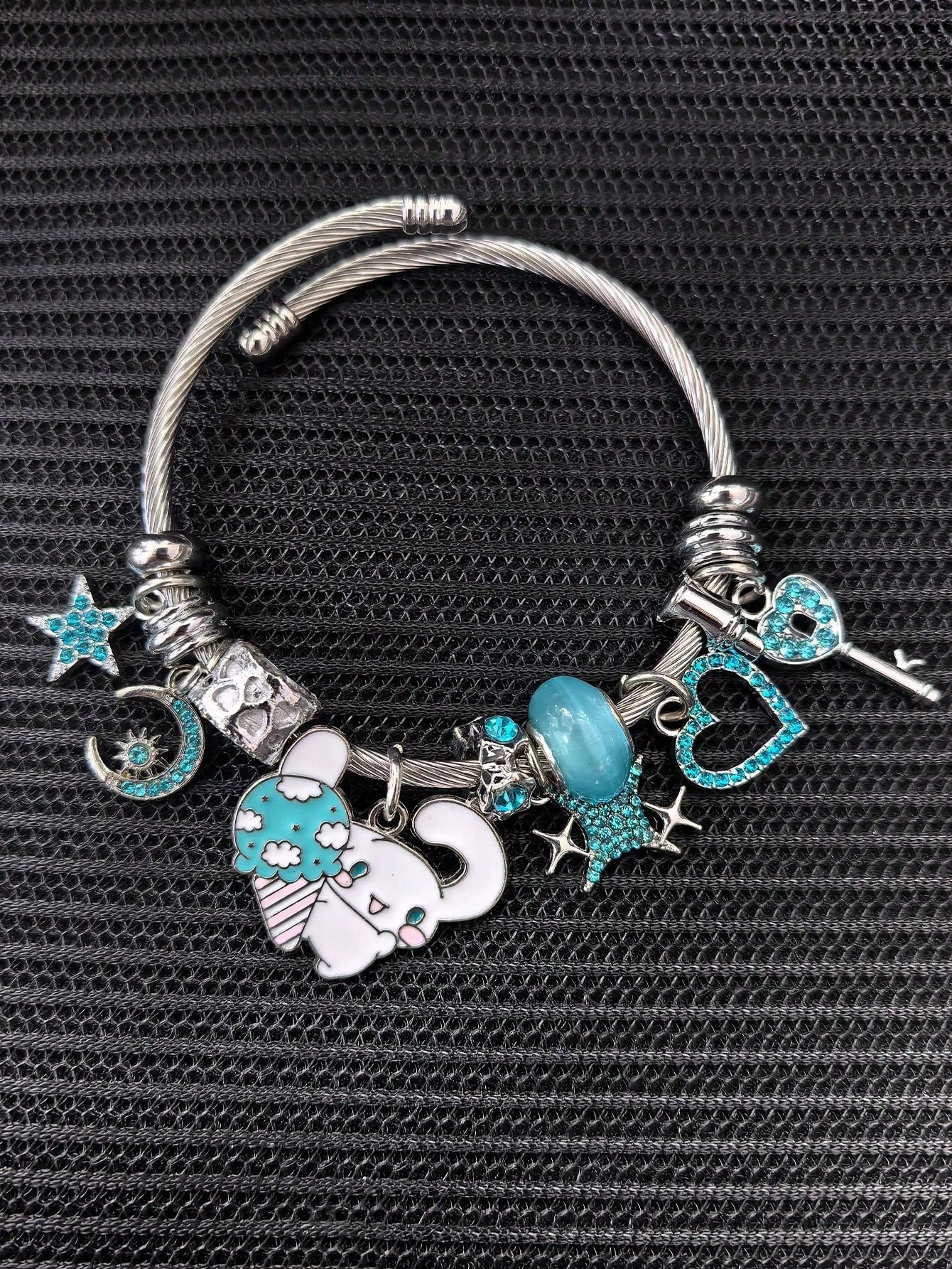Sanrio 1 Peça Pulseira De Liga Fofinha Cinnamorolls Sanrio Pulseira Doce De Zinco Kawaii Hello