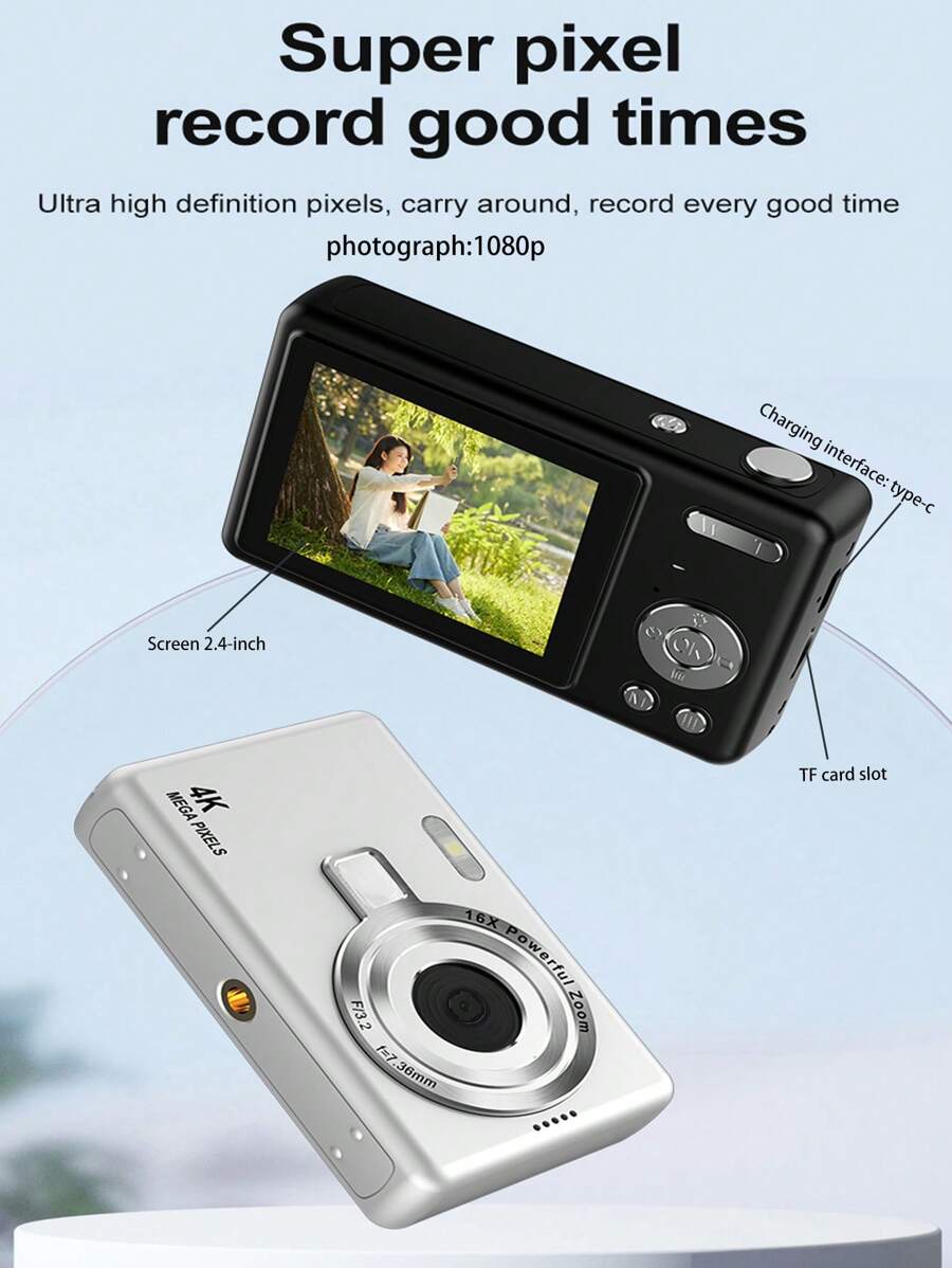 Portable Mini Digital Camera, Tiny Campus CCD Digital Photo Video ...