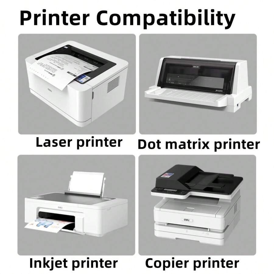 Label Sticker Paper, 100 Sheets A4 Full-Page Sticker Printable Self ...