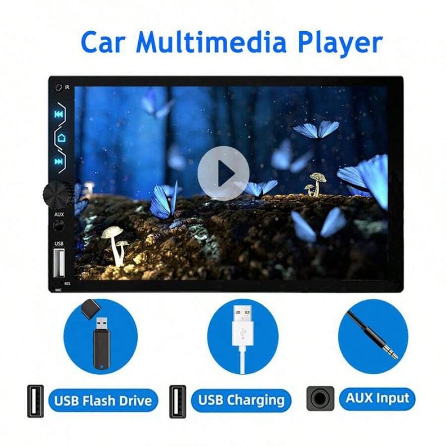 7 Inch Full HD Touchscreen Car Radio Stereo Double Din Car Video Player ...
