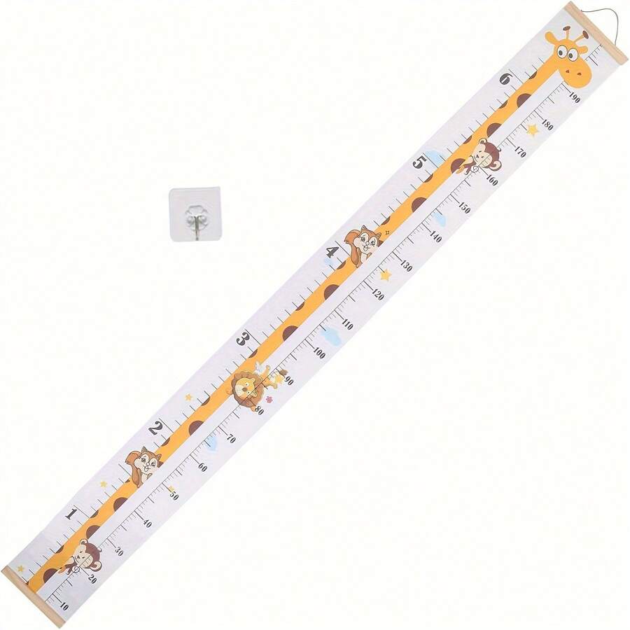 2m Height Measuring Ruler With Giraffe, Lion, Monkey, Squirrel Pattern ...