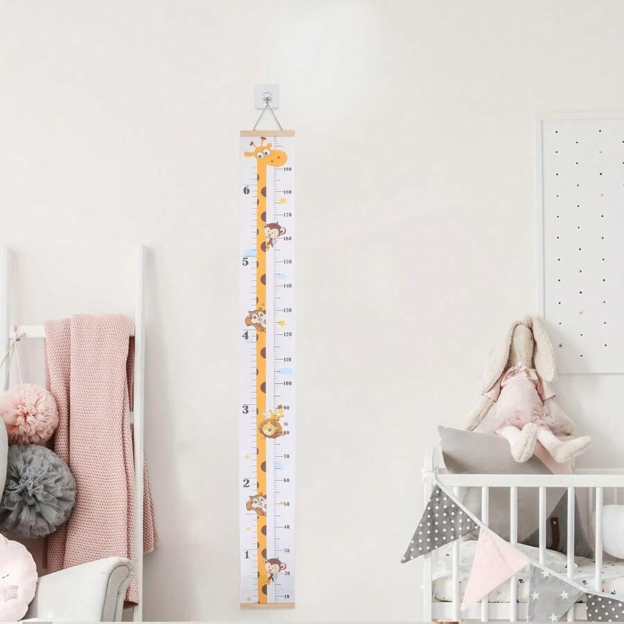 2M Height Ruler With Giraffe, Lion, Monkey, Squirrel Pattern, Human ...