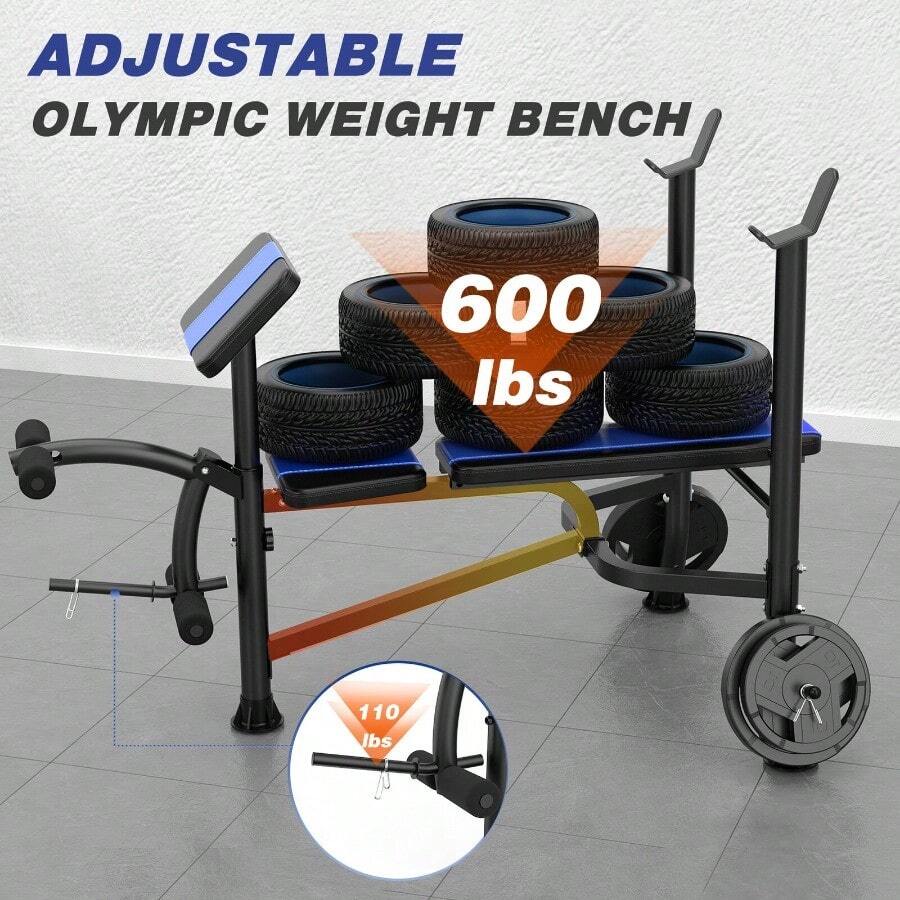 Weight Bench With Rack Bench Press Rack With Leg Extension Strength ...