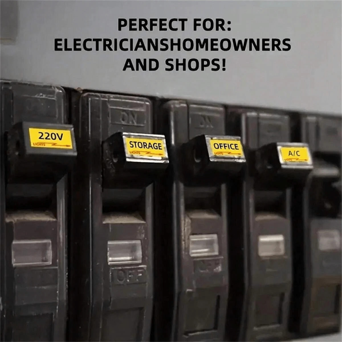 129pcs Set, Electrical Box Panel Labels, Circuit Breaker Catalog Labels ...