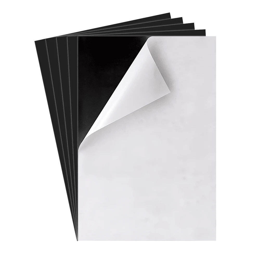 Adhesive Magnetic Sheets, 4" X 6", 5 Packs, With Adhesive Backing ...