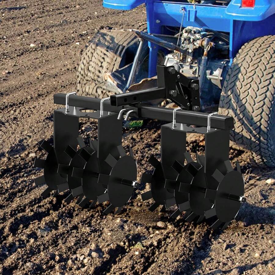 GOCAPTAIN 2 Pcs Disc Harrow Implements For ATC UTV, 15.7" Wide Food ...