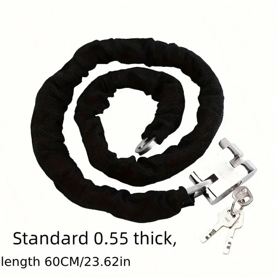 Candado antihidráulico para bicicleta eléctrica, candado de cadena antirrobo para motocicleta ...