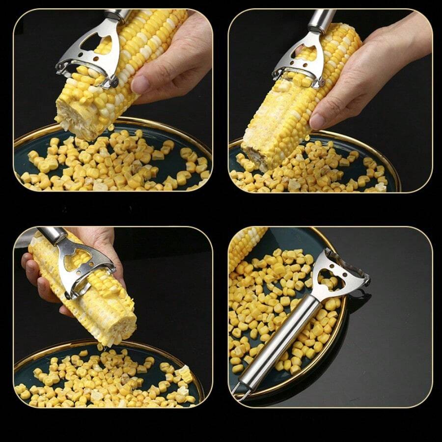 Stainless Steel Corn Planer With Ergonomic Handle Corn Peeler Peel Separate Enjoy Fresh Corn ...