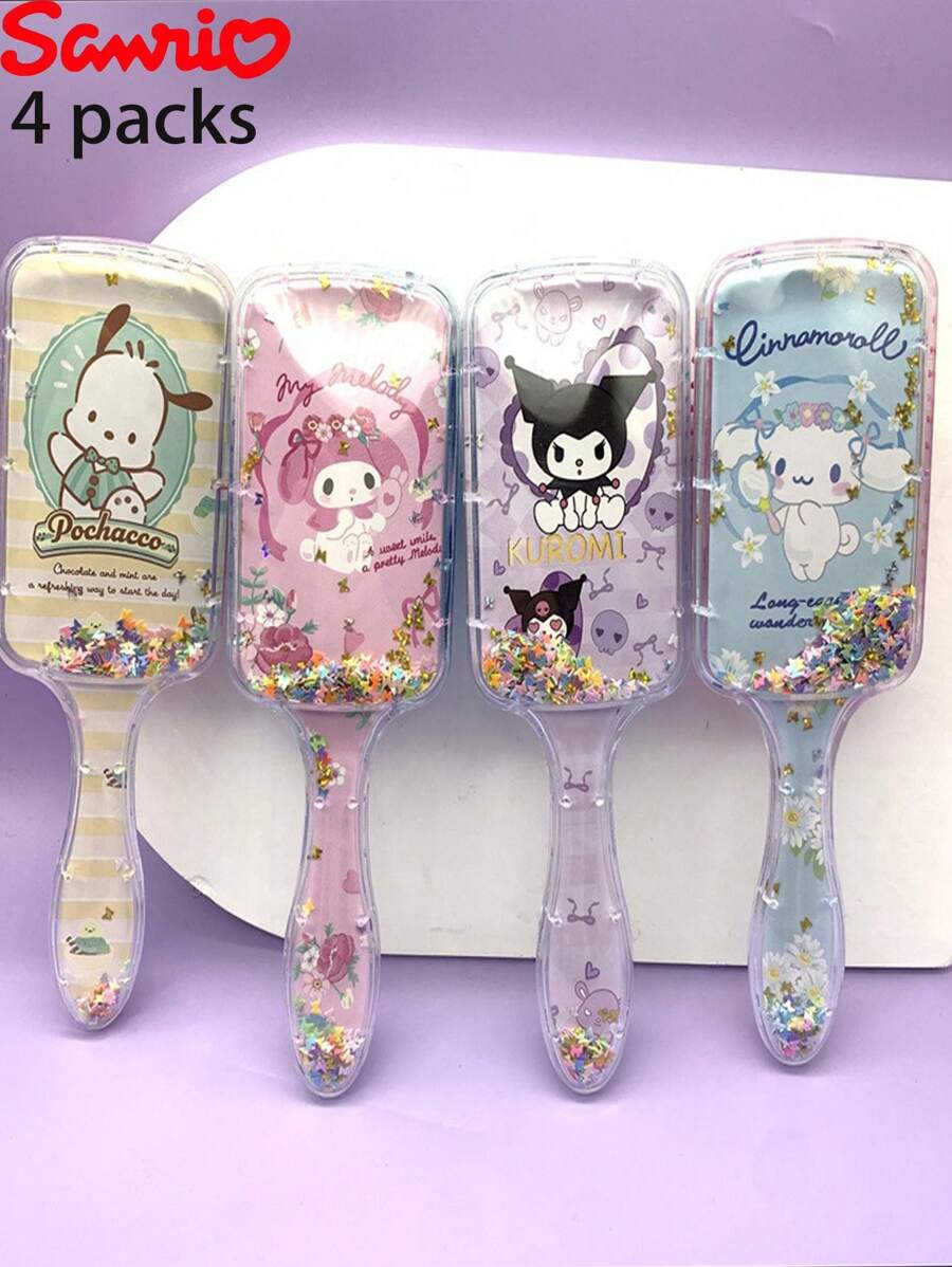 Sanrio 4 Sets Of Kawaii Combs Anime Characters Can Comb Combs With ...