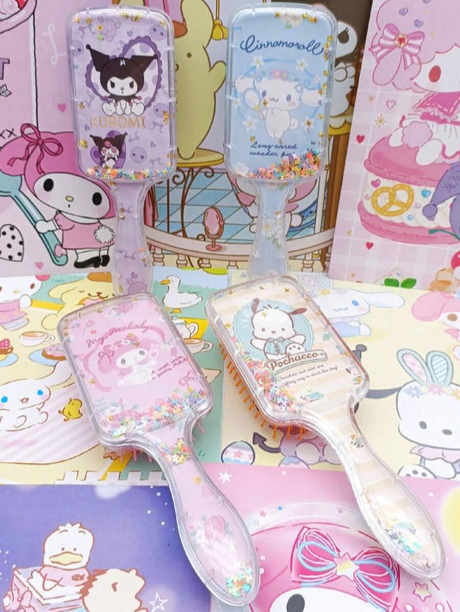 Sanrio 4 Sets Of Kawaii Combs Anime Characters Can Comb Combs With ...