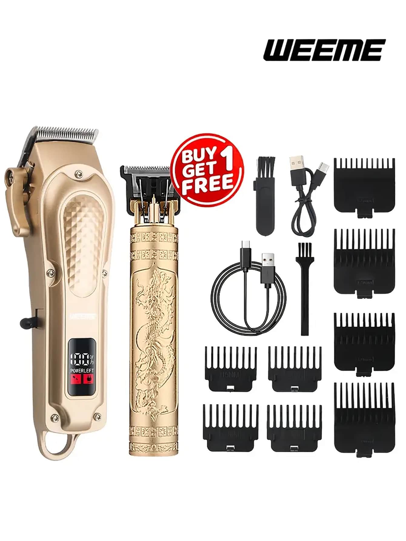 1pc WEEME Professional Wireless Hair Clipper, Suitable For Men, USB ...