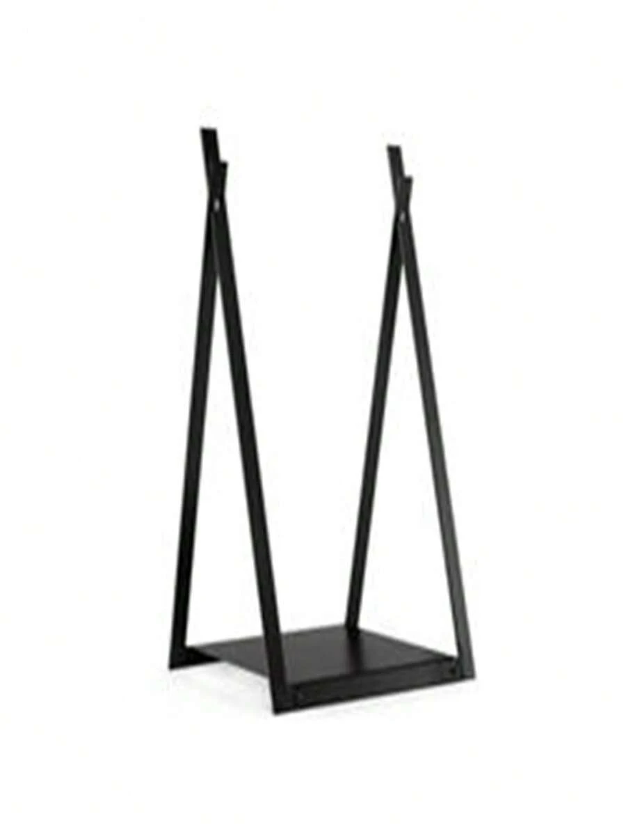 Costway HV10295DK Triangle Firewood Rack With Raised Base For Fireplace ...