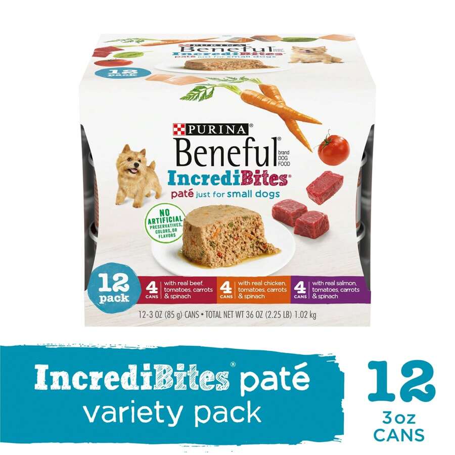 Purina Beneful IncrediBites Pate Alimento húmedo para perros pequeños ...