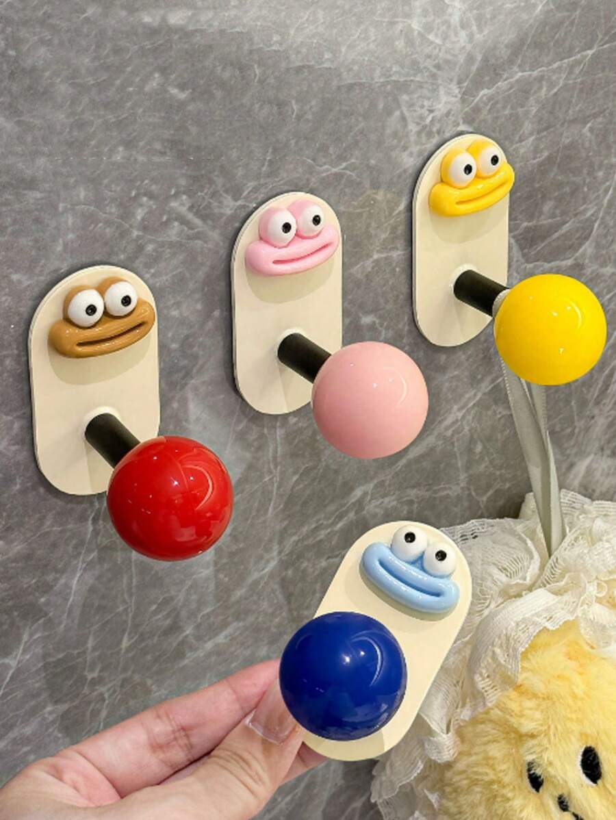 1pc Cartoon Shaped Adhesive Hook For Hanging Heavy-Duty Wall Hooks ...