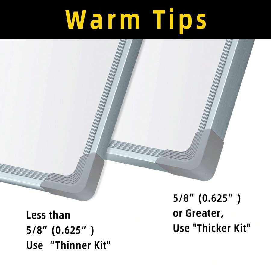 T-60 Set White Board Mounting Hardware,Whiteboard Hanging Brackets, White Board Installation Kit ...