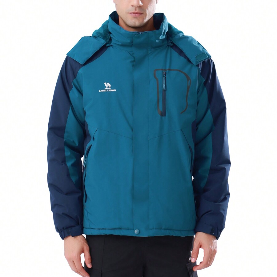 CAMEL CROWN Veste d'hiver imperméable pour hommes, vestes de Ski de ...