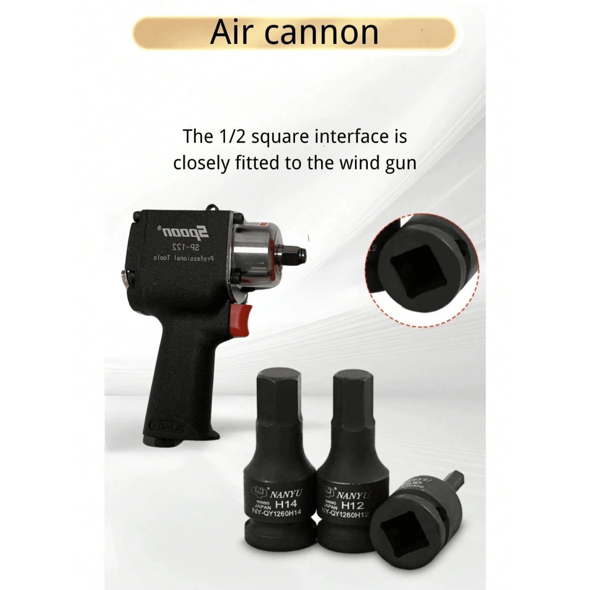 Imported Electric Wrench Socket Full Set Extended Auto Repair Large ...