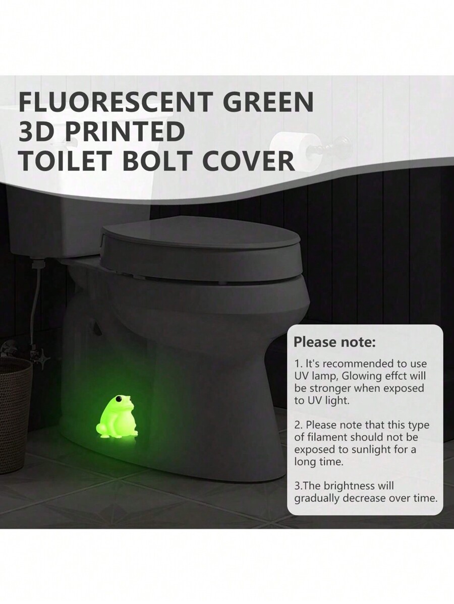 2 Packs Toilet Bolt Caps, Cute Turtle Toilet Bolt Caps Green Or White ...