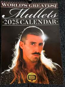 2025 Calendar "World's Greatest Mullets" Hairstyle Calendar | SHEIN ...