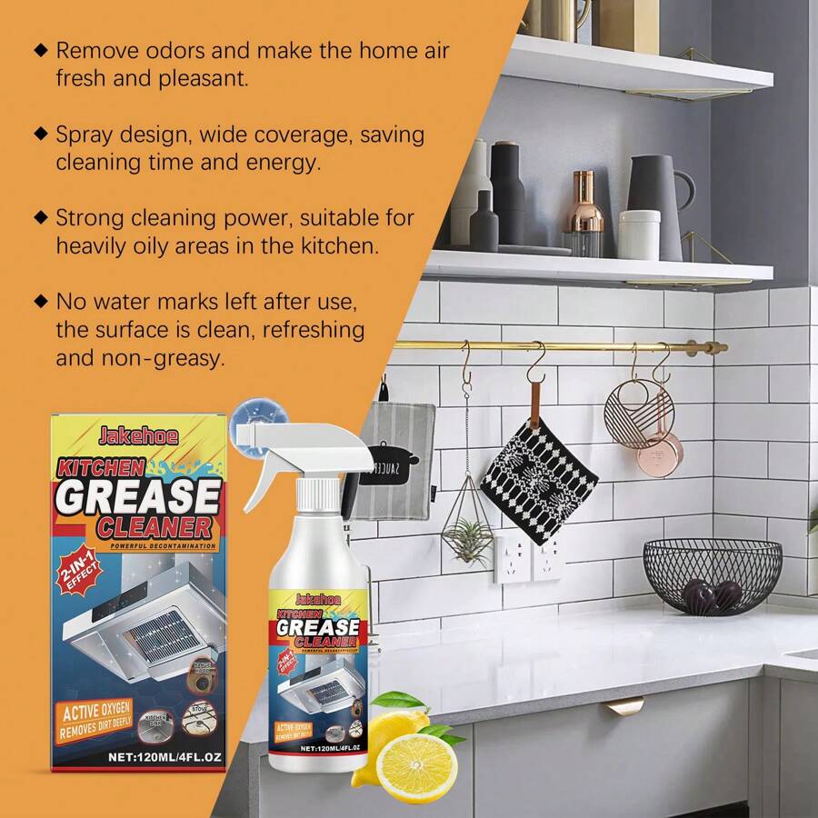 Kitchen Grease Cleaner Household Heavy Duty Grease Cleaner Kitchen ...