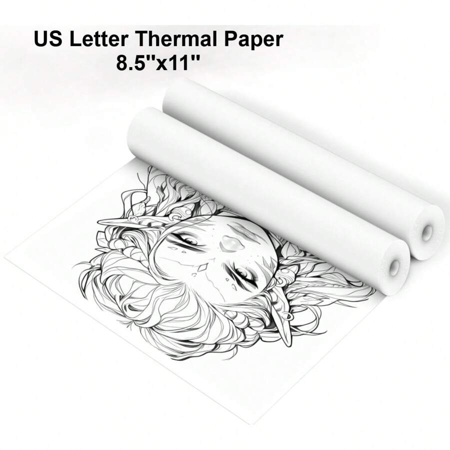 Thermal Printer Paper 8.5'x11' US Letter Thermal Paper Roll ...