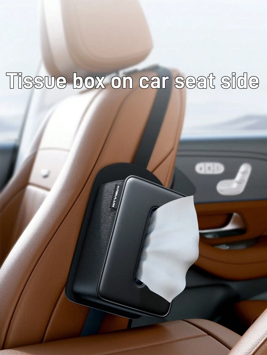 YITUMU Car Tissue Box, The Universal Seat Side Tissue Storage Box For ...
