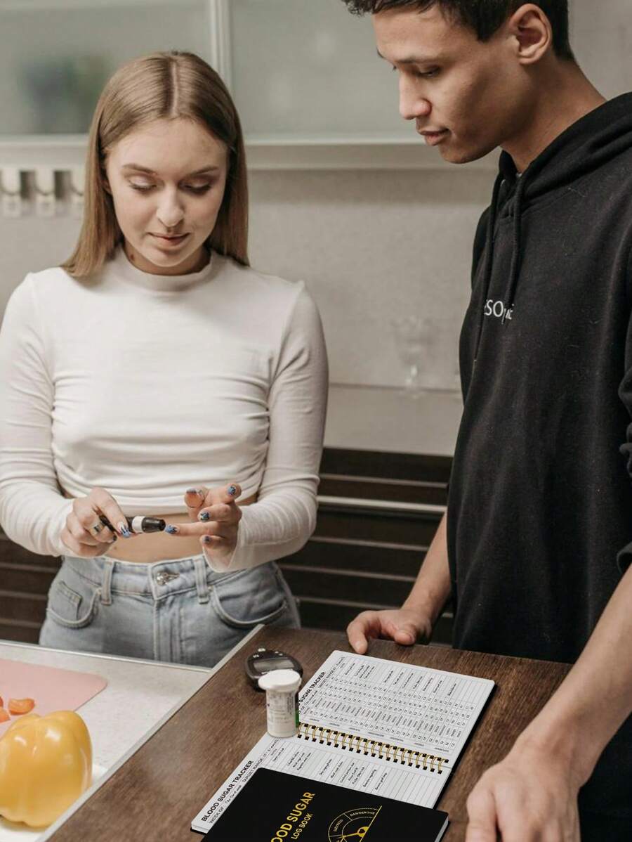 A5 Blood Glucose Record - Family Daily Record And Tracking Of Blood ...