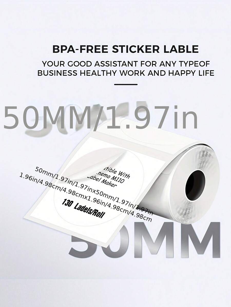 Round Circle Thermal Label Compatible With Phomemo M110/M221/M220/M120 ...
