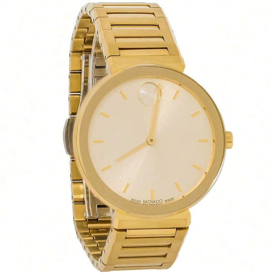 Movado Movado Horizon Series Ladies Gold ION PVD Stainless Quartz Watch ...