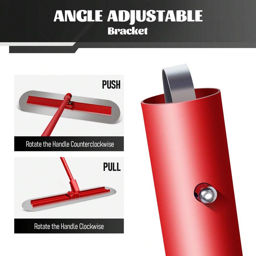 Bull Float Concrete Float Kit Tool 47.2''x11.8'', With 4 Handles And ...