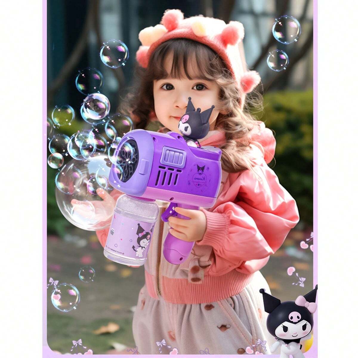 Sanrio Sanrio Hello Kitty Kuromi Electric Bubbles Machine Automatic ...