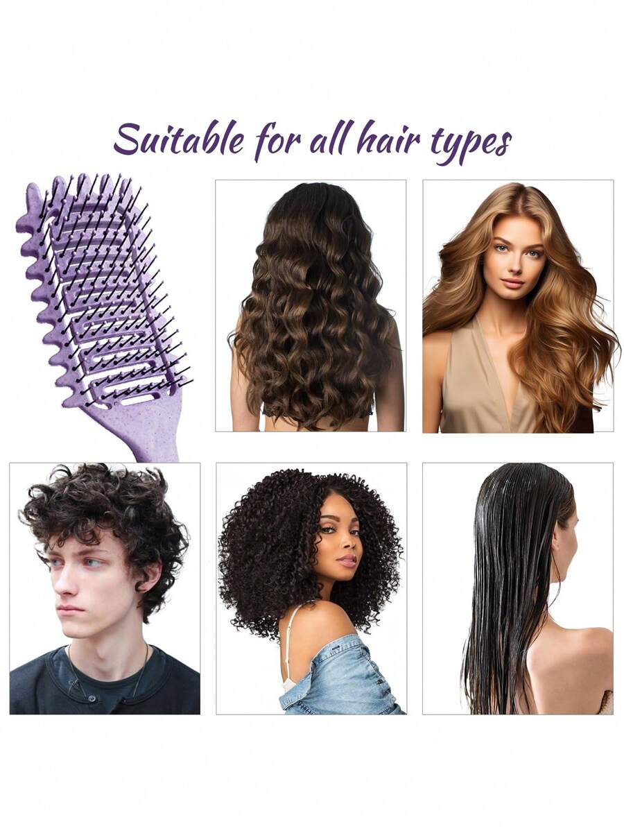 Curl Defining Brush, 2025 New Curl Defining Brush For Curly Hair, Perfect For Detangling ...