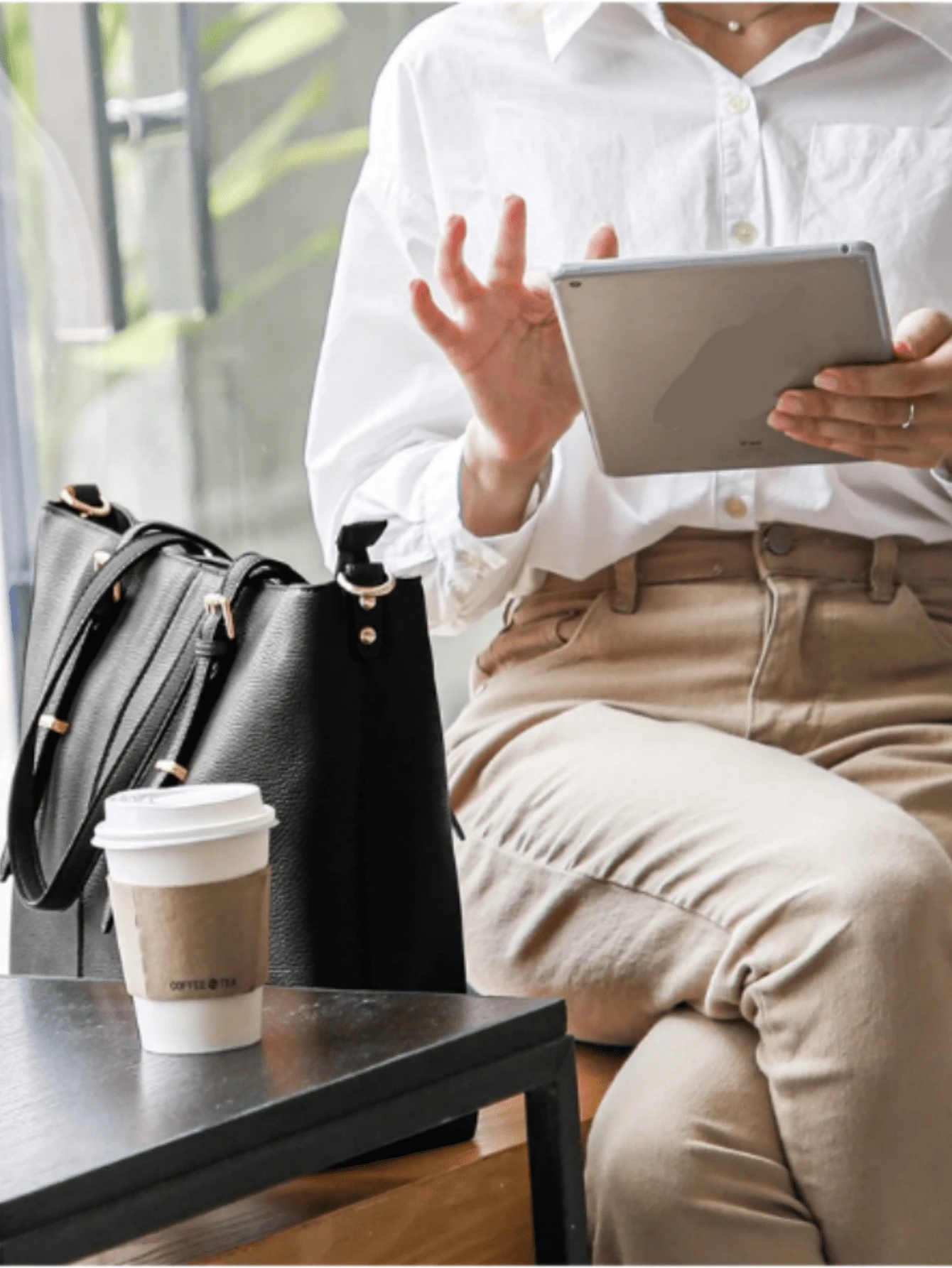 NEWHEY Laptop Tote Bag For Women 15.6 Inch Leather Computer Laptop Bag ...