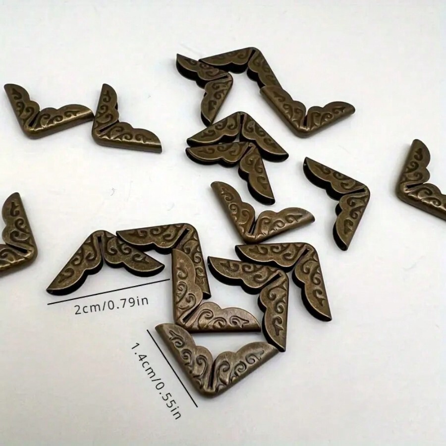 About 50Pcs Metal Book Corner Protector Vintage Scrapbook Photo Album ...