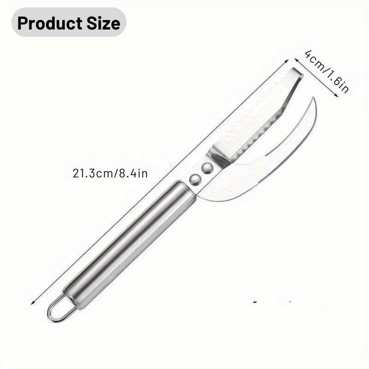 2 Packs Kitchen Stainless Steel Fish Scale Scraper, Multi-Function Fish ...
