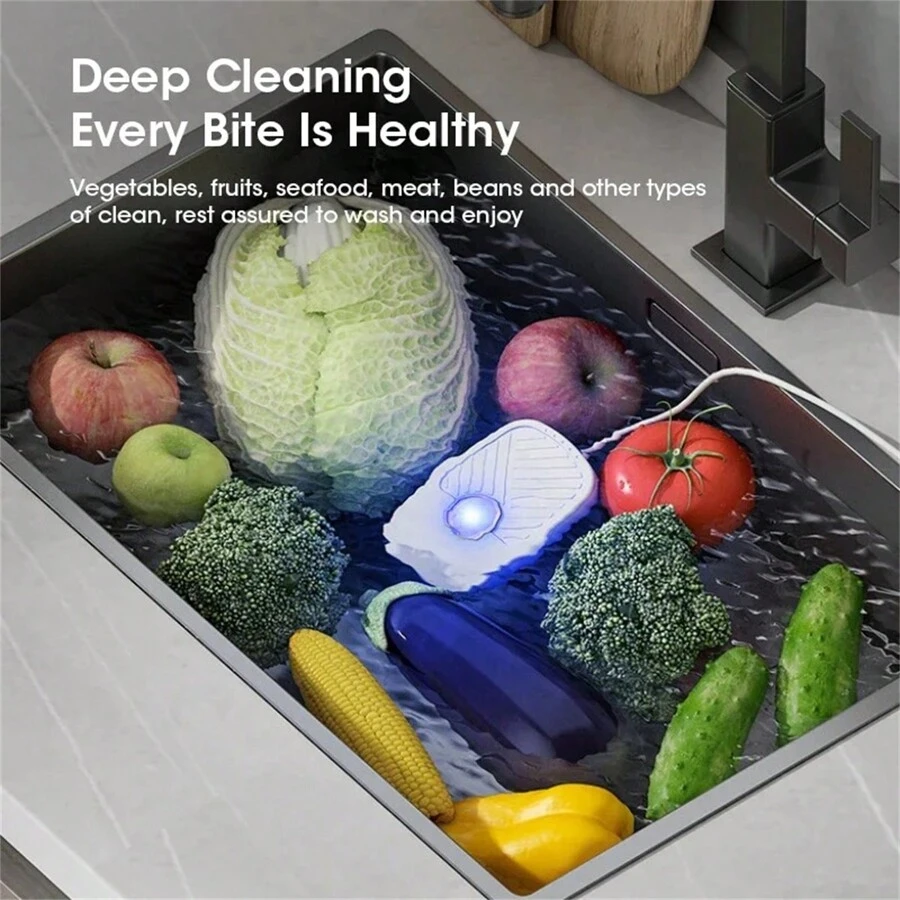 Fruit And Vegetable Cleaning Machine Multi Functional Ultrasonic ...