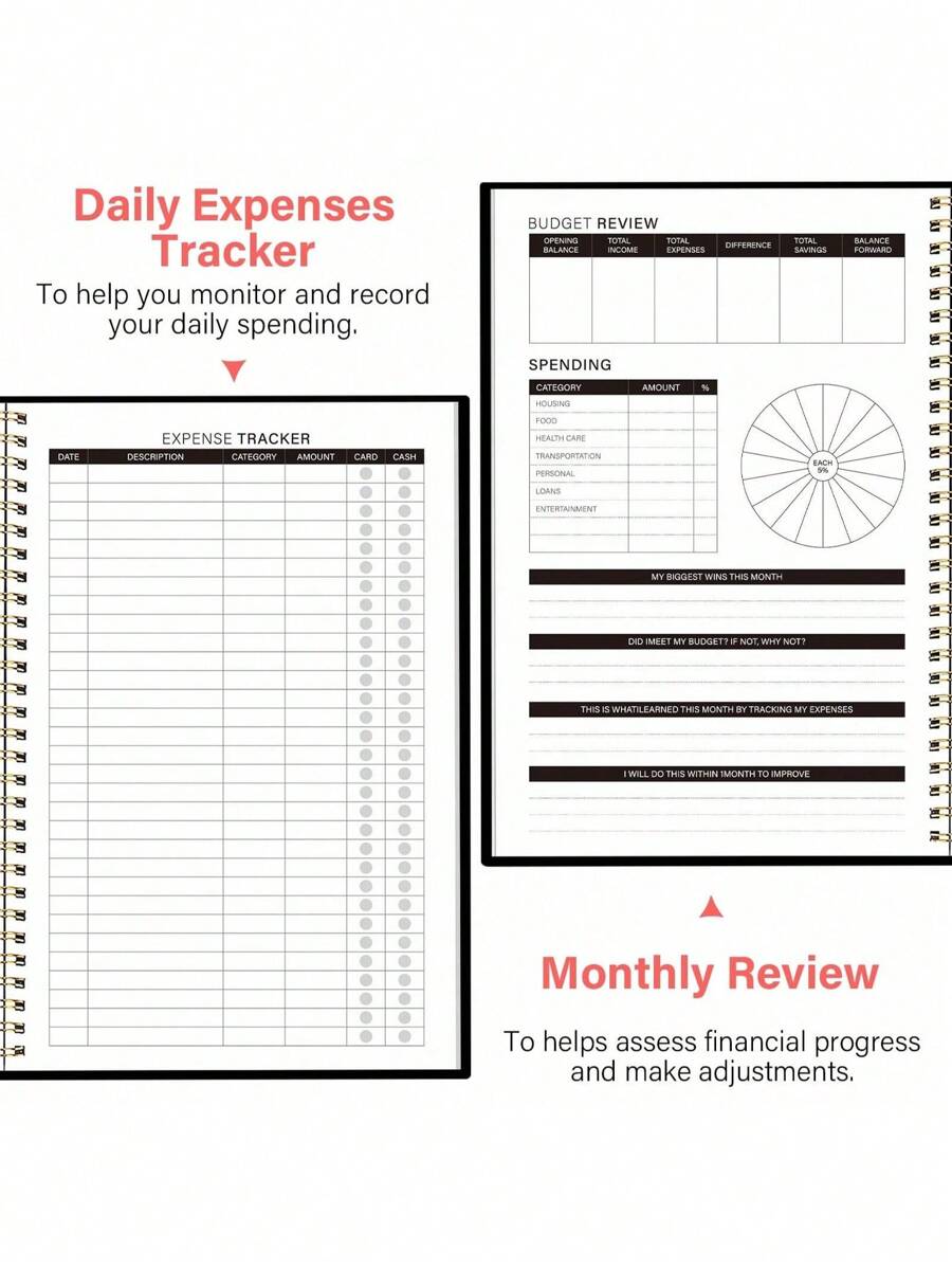 1 This Budget Plan Records The Daily Monthly Expenses Notebook ...