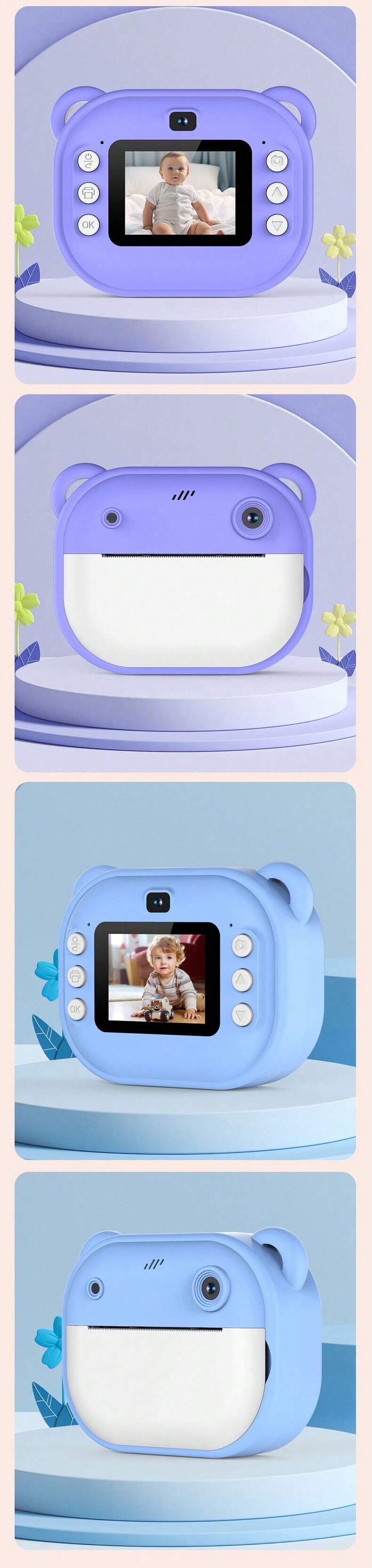WLtoys HSOH Y600 Kids Digital Camera Instant Print 1080P Kids HD ...