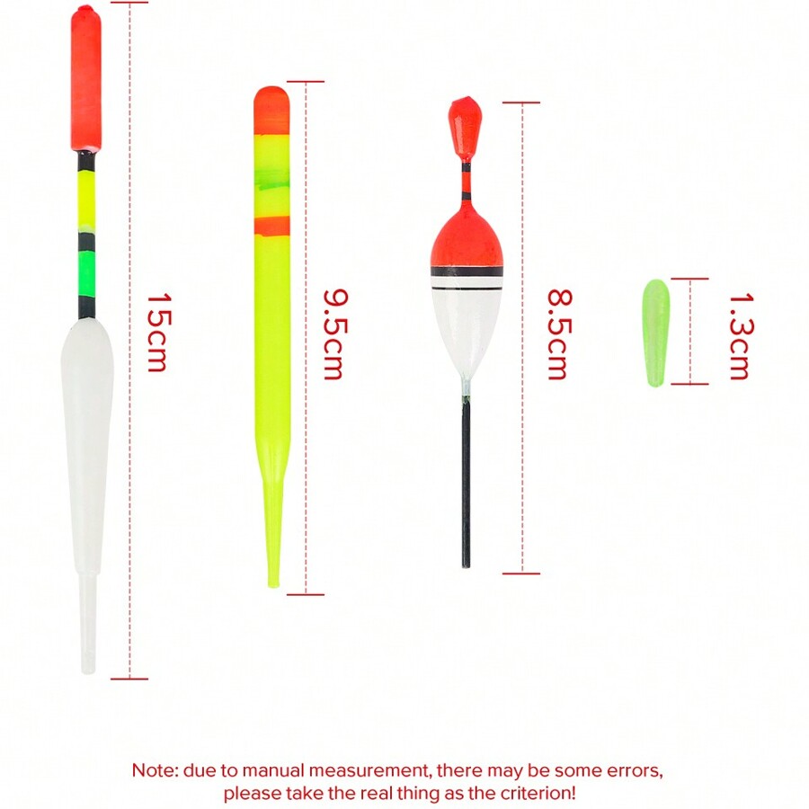 Topline Tackle 15Pcs Vertical Buoy Sea Fishing Floats Assorted Size For ...