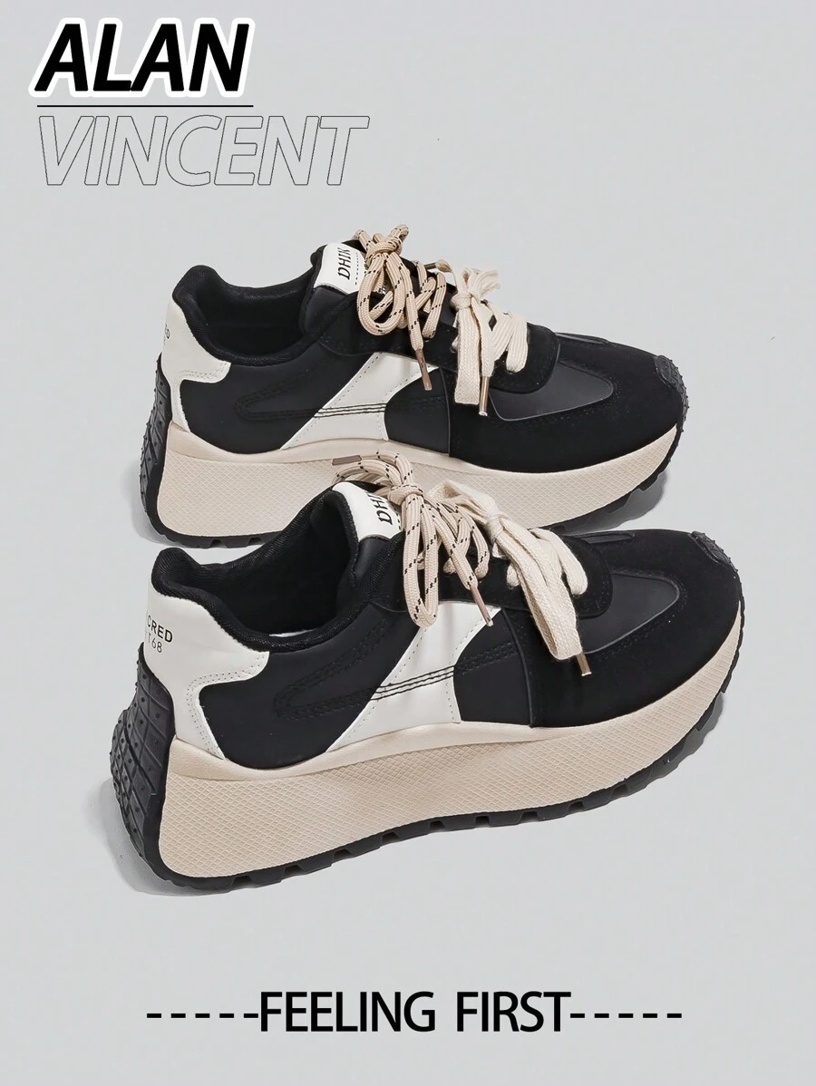 Alan Vincent [ซีรีส์นักเดินทาง] รองเท้าสีดำสำหรับผู้หญิง ฤดูใบไม้ผลิ ...