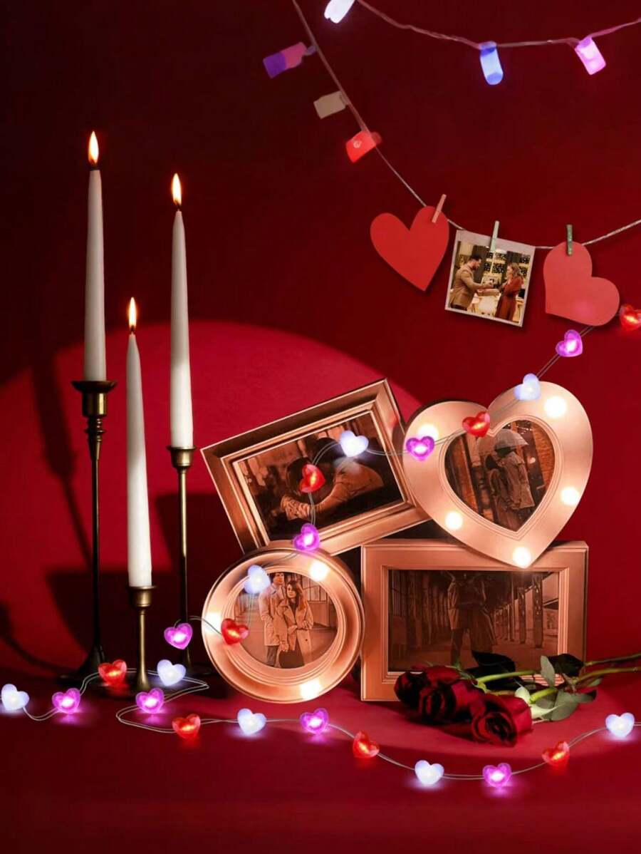 16.40ft/500cm/9.84ft/300cm/6.56ft/200cm-Valentine's Day Decoration -LED Valentine's Day Lights ...