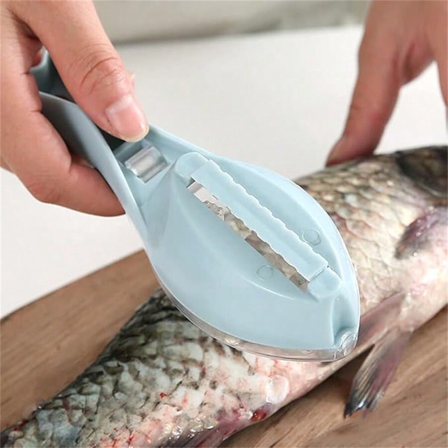 Household Covered Fish Scale Scraper, Manual Fish Scale Scraper ...