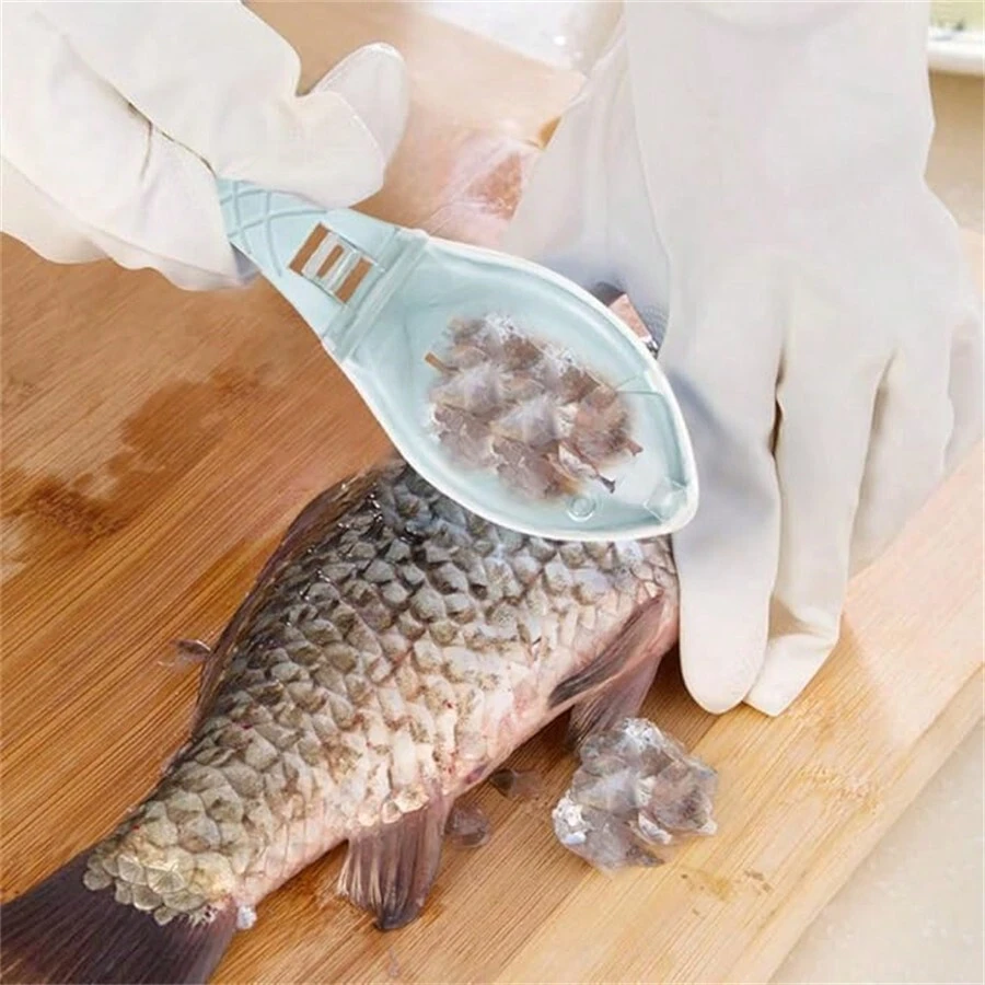 Household Covered Fish Scale Scraper, Manual Fish Scale Scraper ...
