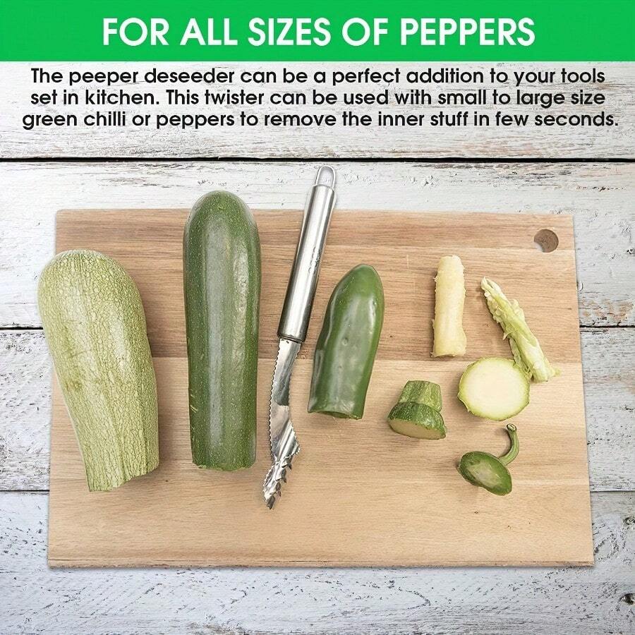 Stainless Steel Cut Pepper To Core Household Tiger Skin Green Pepper ...
